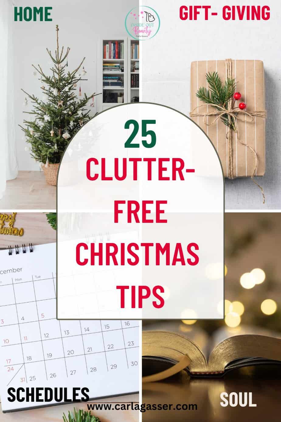 25 Clutter-Free Christmas Tips to Simplify || Free Download